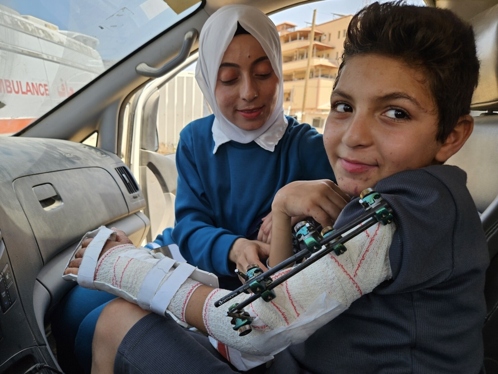 Gaza Survivor Adam al-Najjar and Mother Receive Care in Italy | Sweden ...