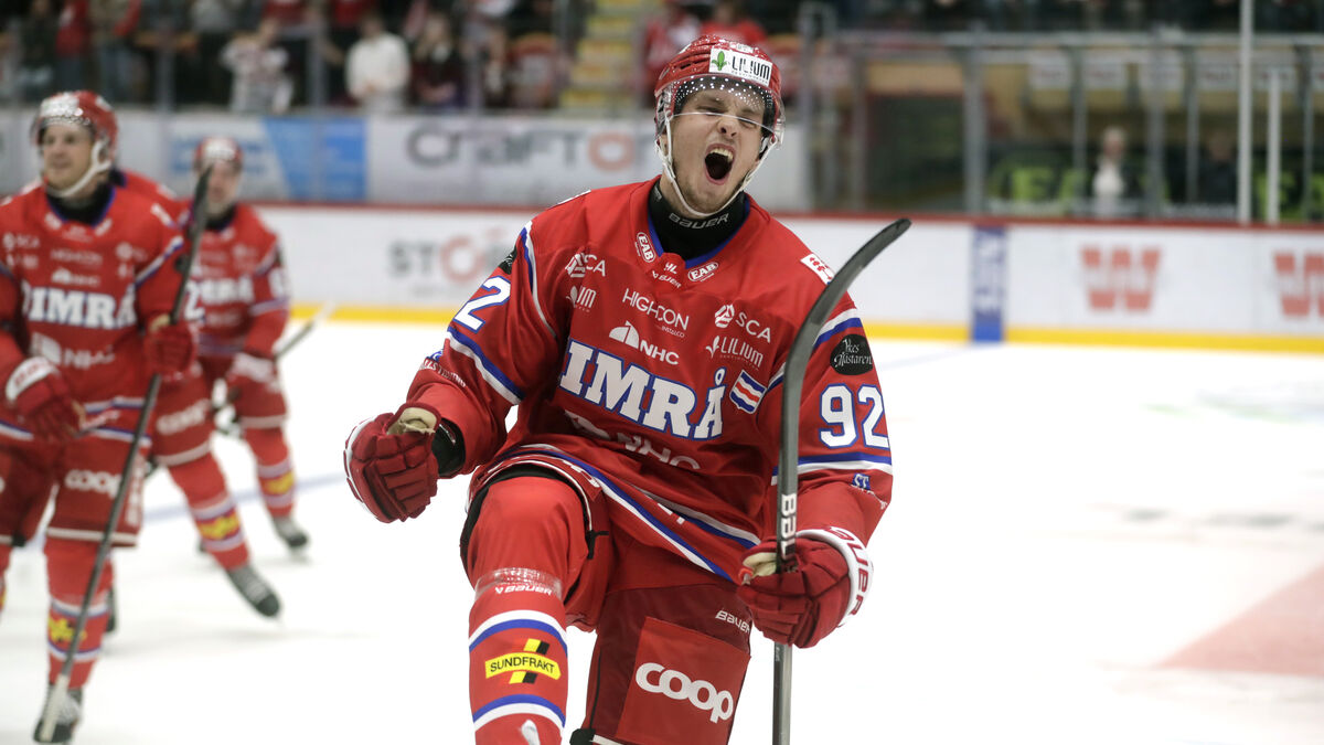 Tears after the goal: Anton Lundmark says hockey means a lot | Sweden ...