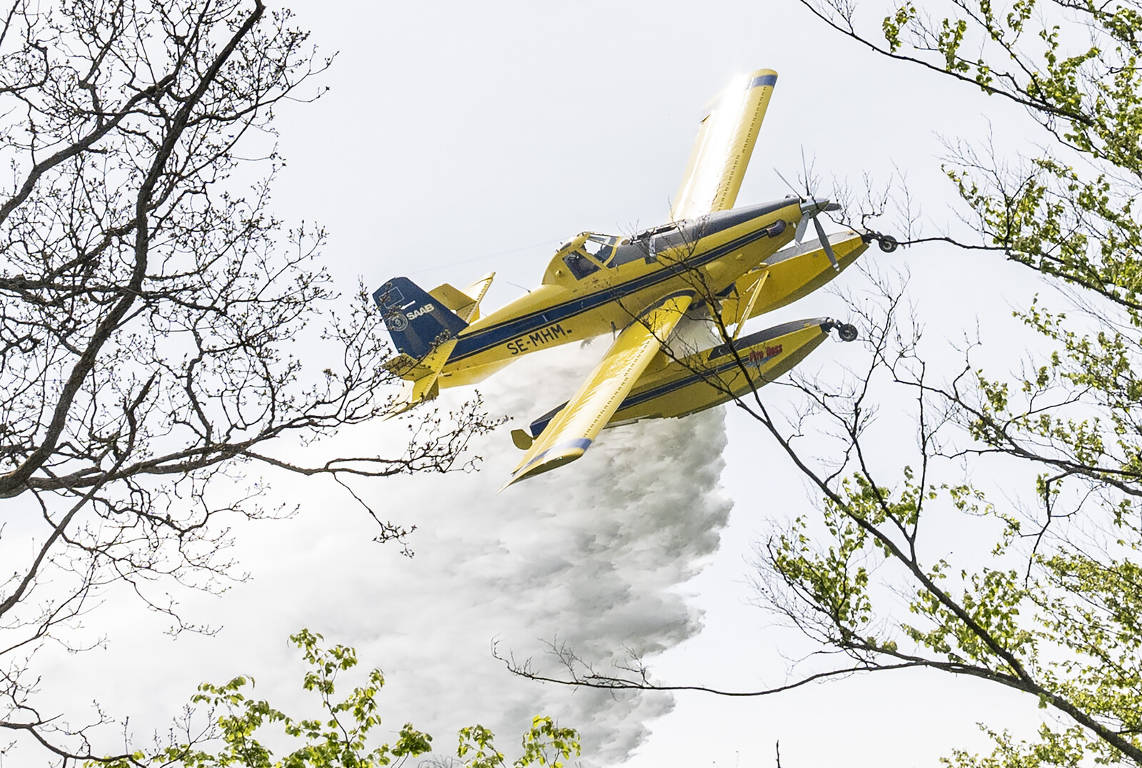 Forest Fire Near Uppsala Contained, Extinguishing Efforts Continue ...