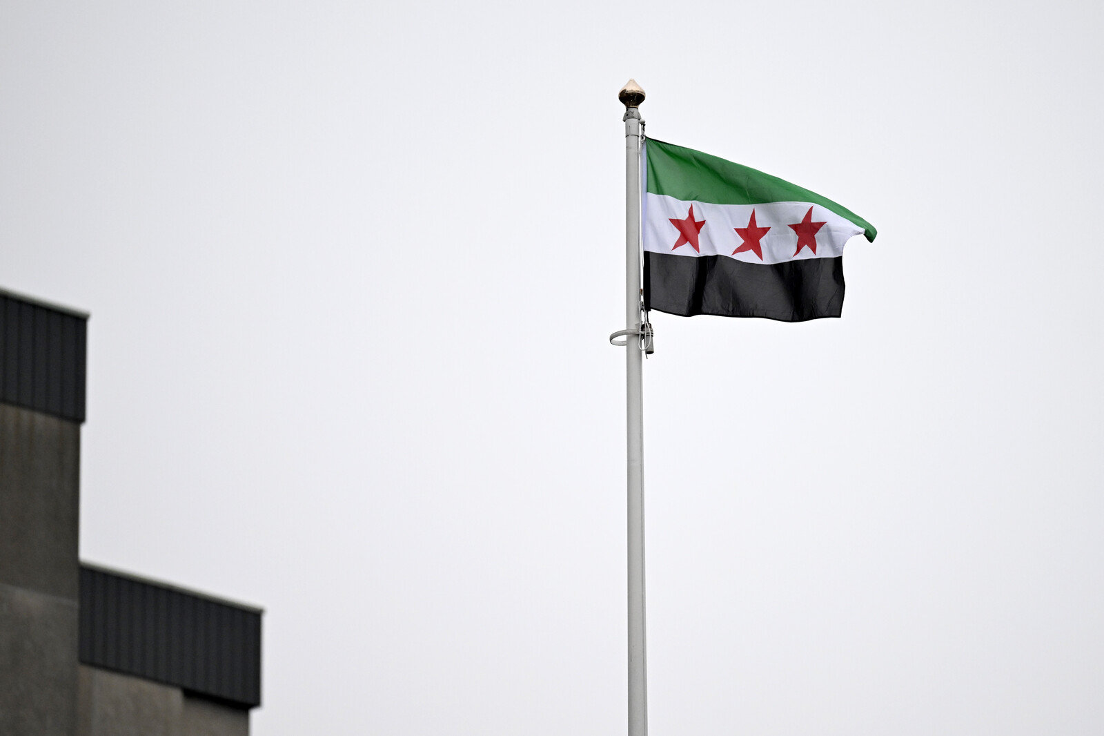 "Revolution Flag" hoisted at the Embassy | Sweden Herald