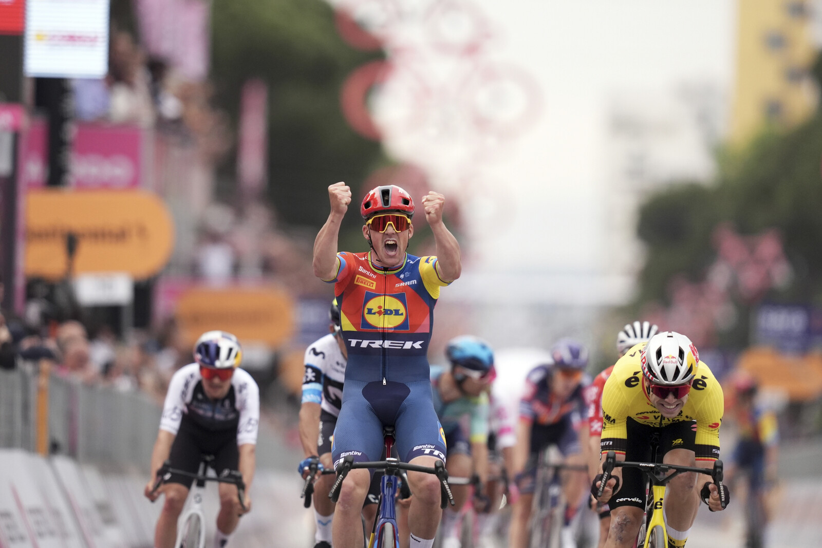 Danish Cyclist Mads Pedersen Claims First Pink Jersey at Giro d'Italia ...
