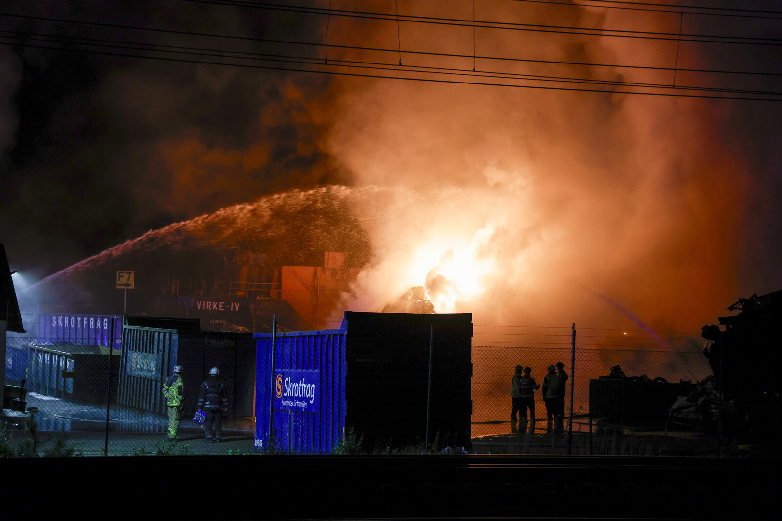 Large Fire Erupts at Angered Scrap Yard in Gothenburg | Sweden Herald