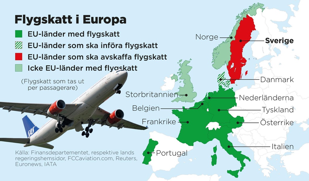 This is how air travel tax looks in Europe | Sweden Herald