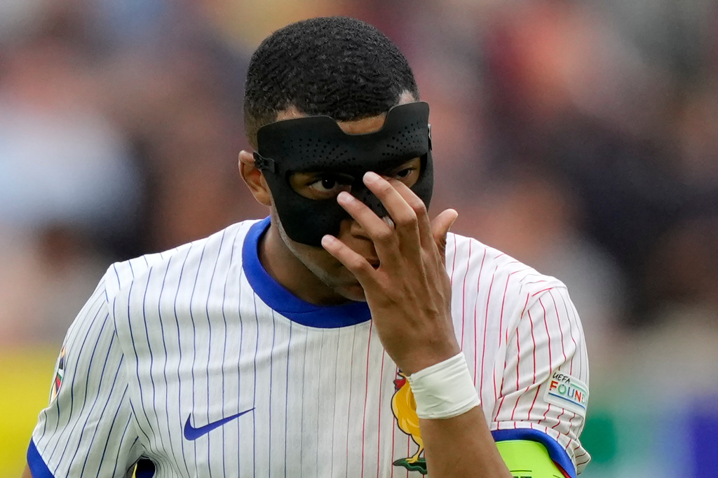 Mbappé's European Championship problem: Face masks and goal-scoring ...