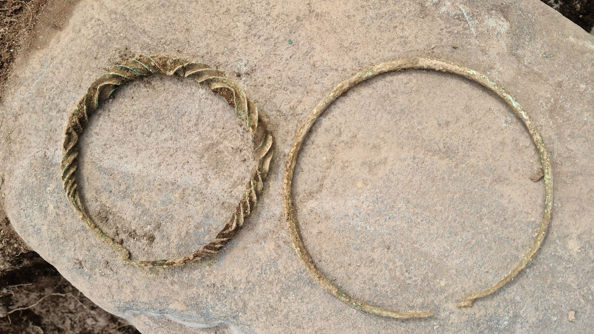Unique find: 2,500-year-old Bronze Age neck rings found outside ...