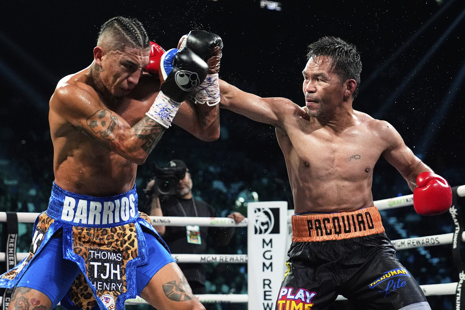 Manny Pacquiao Narrowly Defeated in Comeback Fight Against Barrios ...